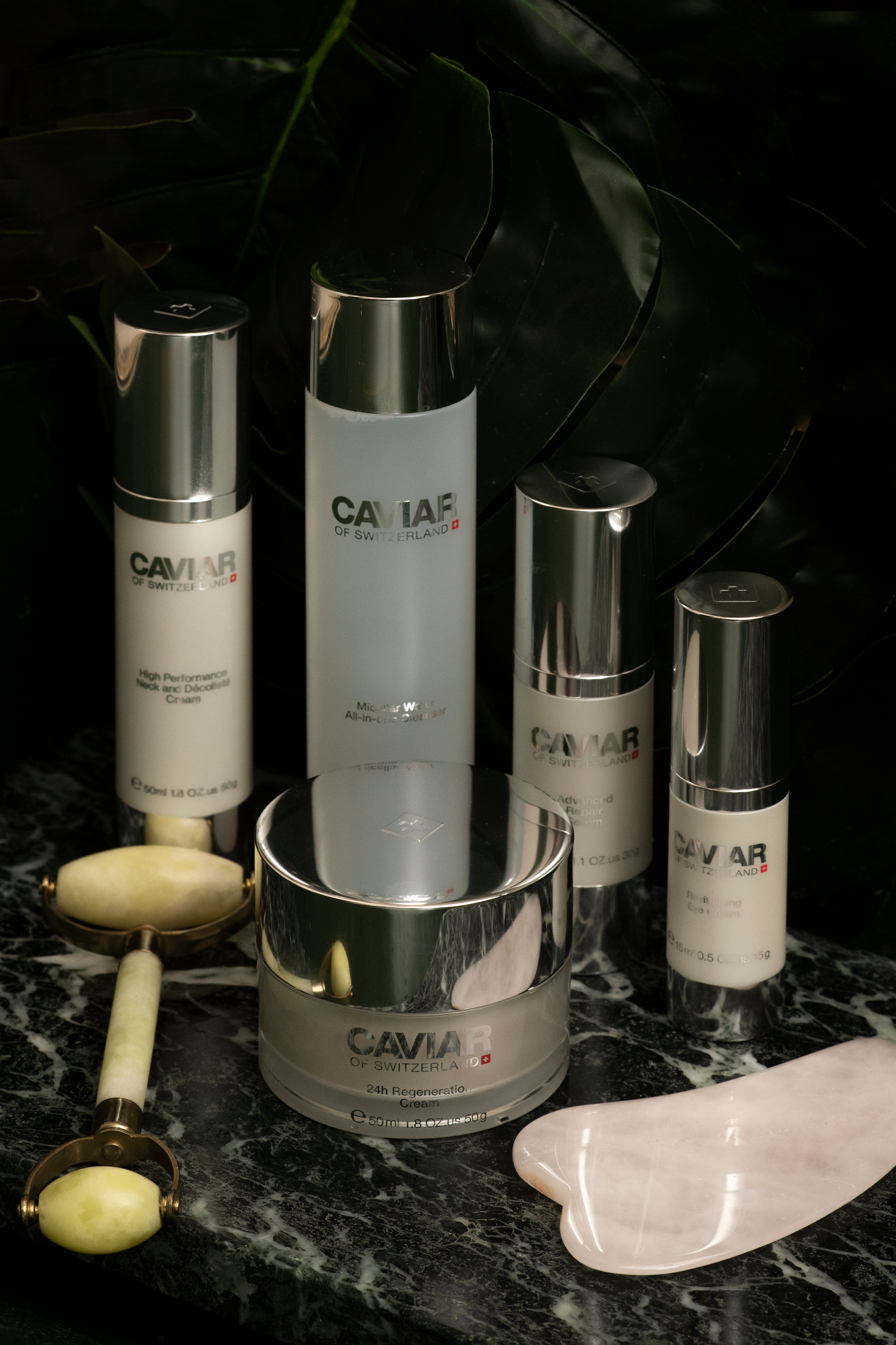 1. Caviar of Switzerland – Silver Strands and Skin